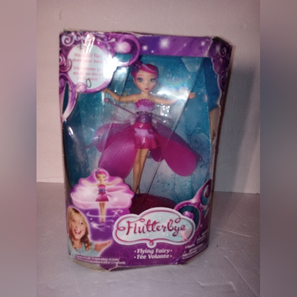 Toys Flutterbye Flying Fairy Pink Hair Purple Pink Wings Spin Master